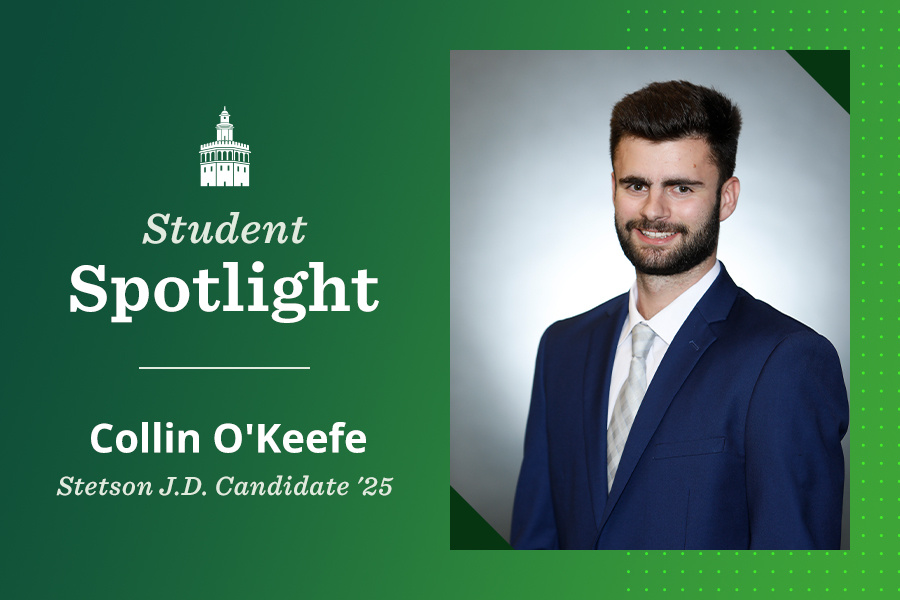 Student Spotlight: Collin O'Keefe - Stetson J.D. Candidate '25